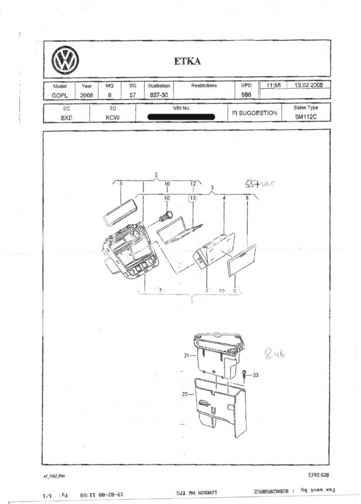 Please Help Any ideas on how to fit the ashtray in a Golf Plus?
